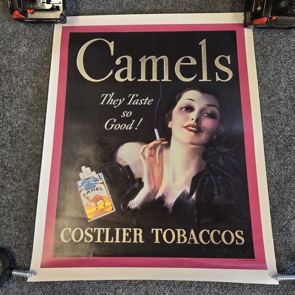Red Camel | Art | Vintage Camel Cigarette Poster 22x8 Advertising 1994 ...